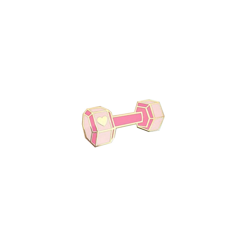 Dumbbell Hard Enamel Pin – Jessica Ku Design