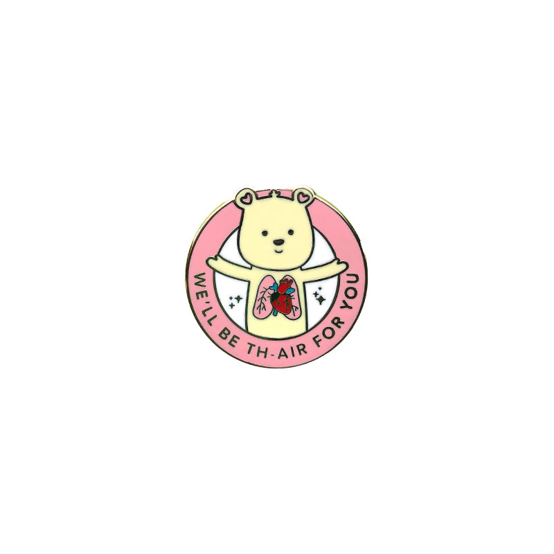 We'll be Th-air for You Enamel Pin – Jessica Ku Design